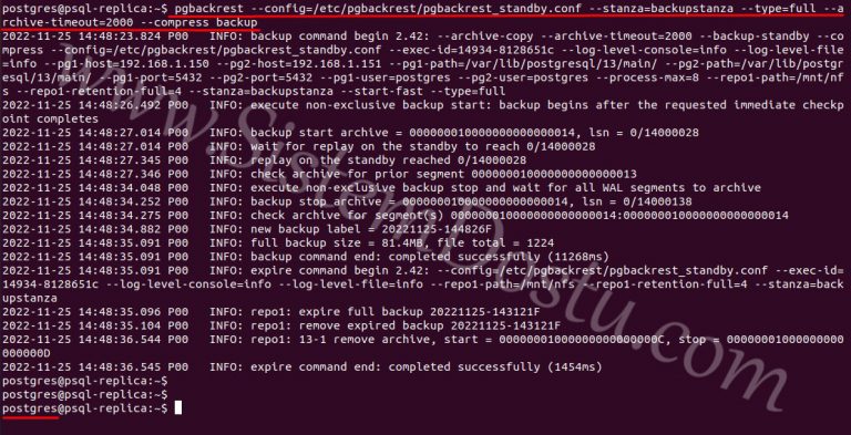 PostgreSql - PgBackRest ile Standby Server'dan Backup alma - Sistem ve Network Dünyasına ...