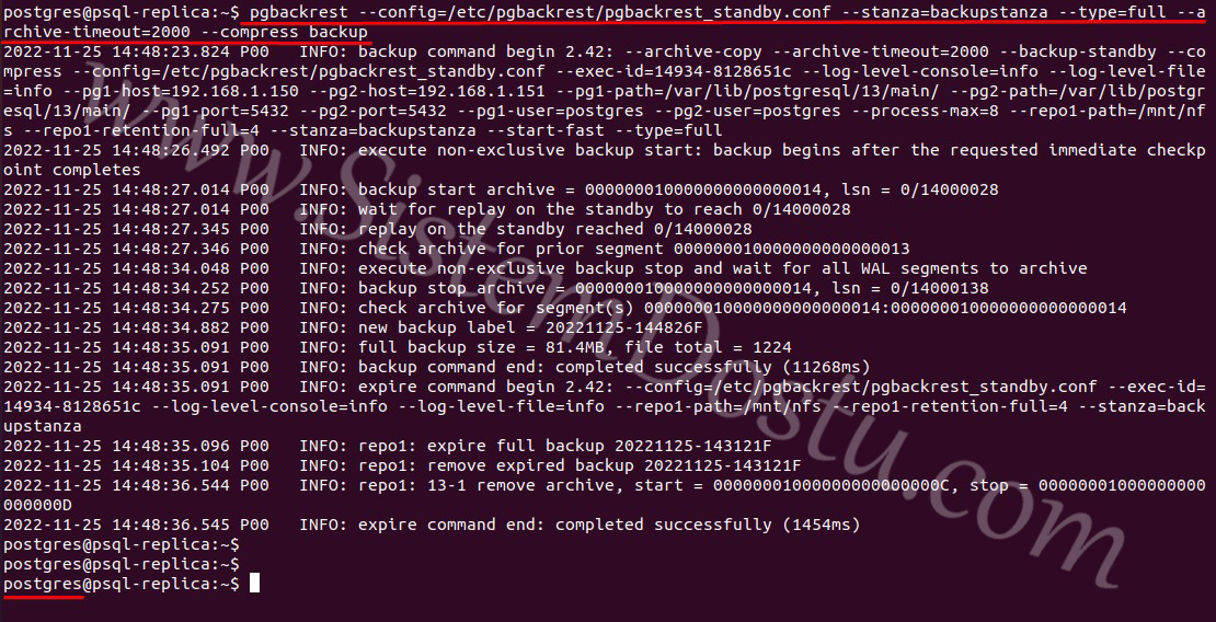 Postgresql Pgbackrest Ile Standby Serverdan Backup Alma Sistem Ve