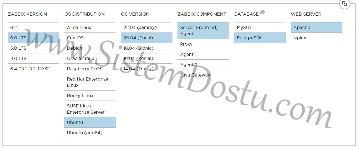 Zabbix ile PostgreSql Server'ın Ayrılması - Sistem ve Network Dünyasına Hoşgeldiniz.